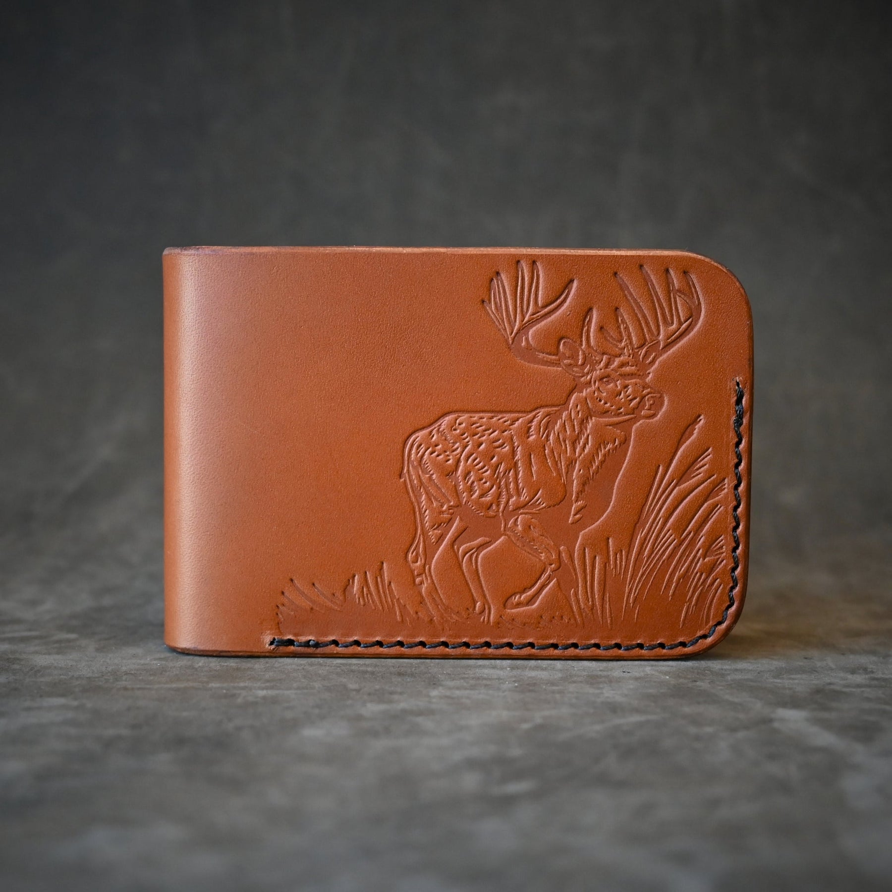 Deer Themed Bifold 2.0 Wallet | RMK Leatherworks