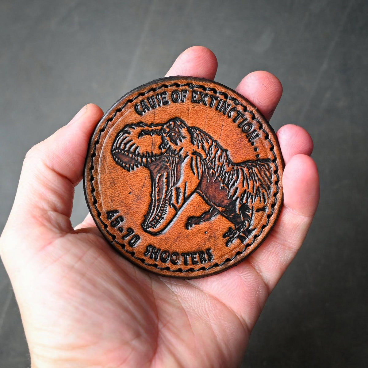 T-Rex 45-70 Leather Patch | RMK Leatherworks
