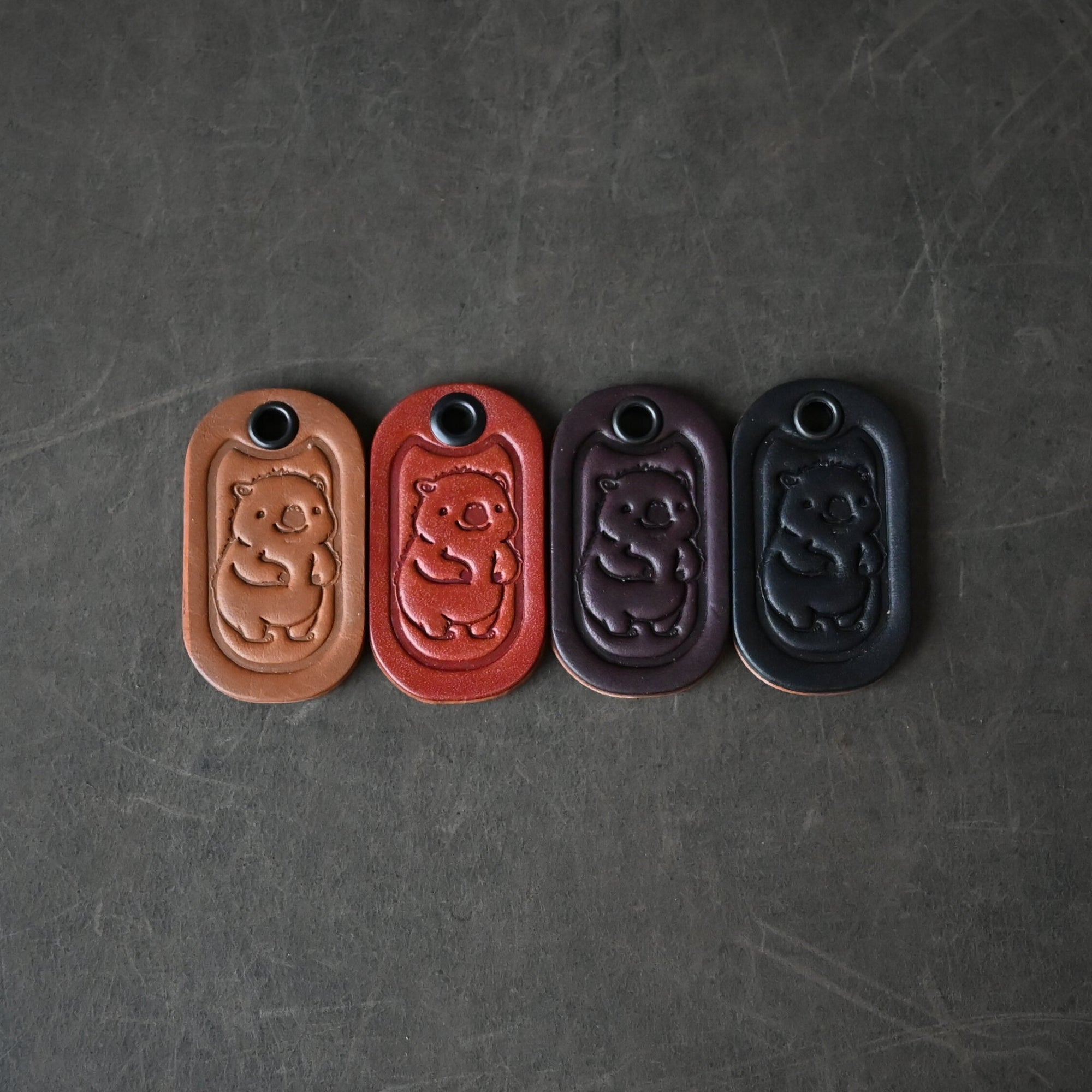 Wombat Leather Key Tag